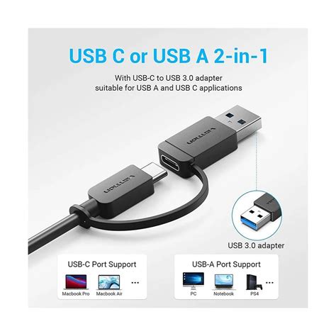 Vention Chtbb Usb Type C To Micro Usb Quad Usb Usb Hub In Bd