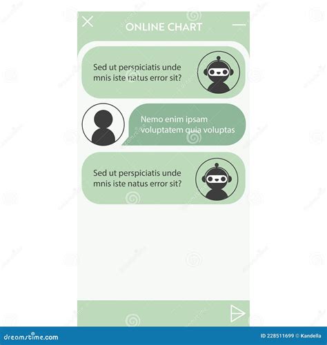Chatbot Window Interface Stock Vector Illustration Of Form 228511699