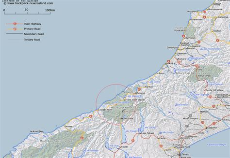 Where Is Fox Glacier Map New Zealand Maps