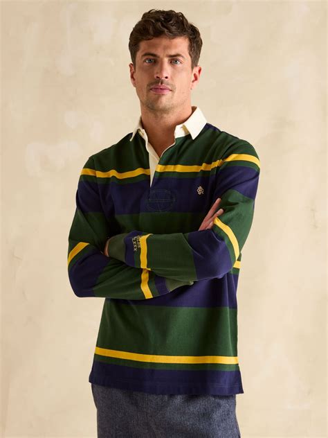 Rugby Club Green And Navy Shirt Joules