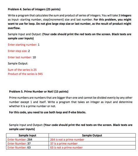 Solved Problem 4 Series Of Integers 25 Points Write A