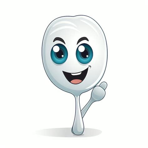 Smiling Spoon Cartoon Vector Illustration Premium Ai Generated Image