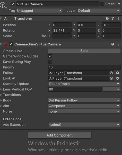 How To Rotate Virtual Camera Properly Questions Answers Unity Discussions