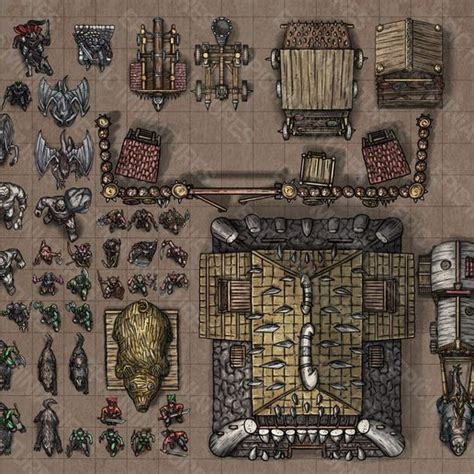 🎲 Green Siege ‧ Virtual Tabletop Token Set ‧ Vtt Tokens Collection