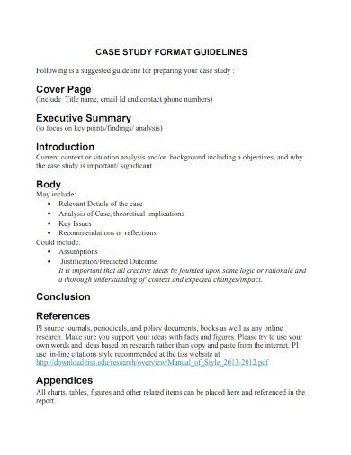 Case Study Examples Pdf Examples