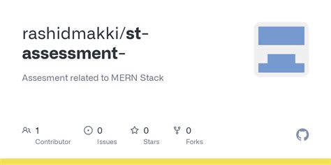 Github Rashidmakkist Assessment Assesment Related To Mern Stack