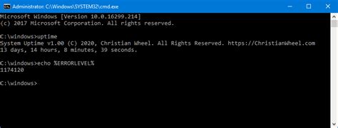 Command Line Uptime Utility For Windows And Macos