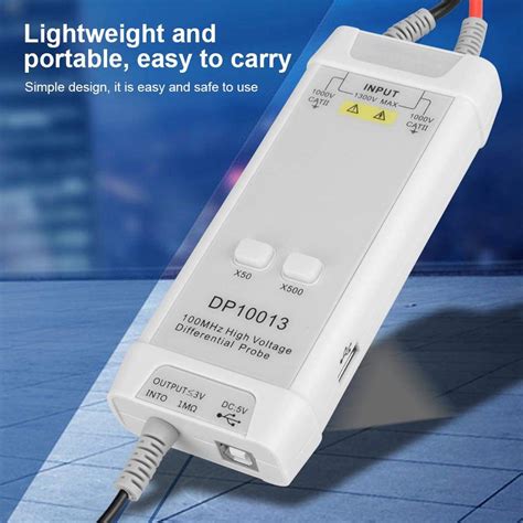 Fydun High Voltage Differential Oscilloscope Probe Dp10013 1300v 100mhz Oscilloscope Probe Kit 3
