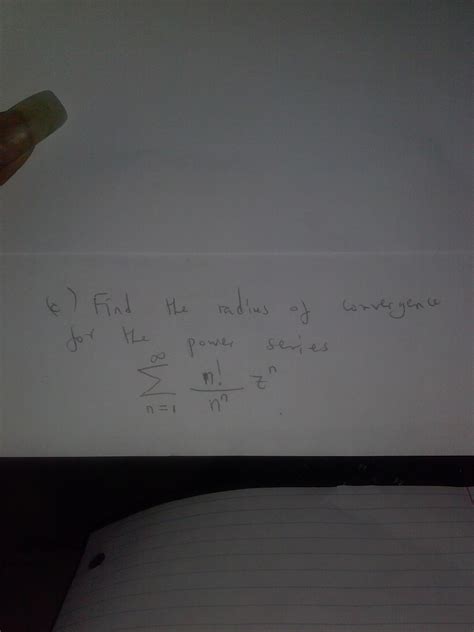 Solved Find The Radius Of Convergence For The Power Series