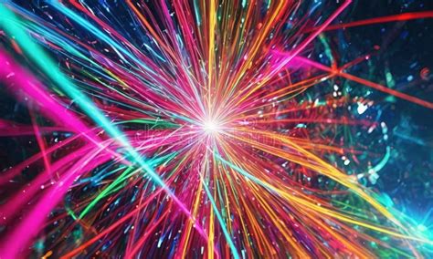 Vibrant Display Colorful Fireworks Illuminates The Night Sky Creating Mesmerizing And Dynamic