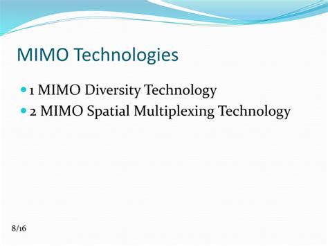 Mimo Communication System Pptx