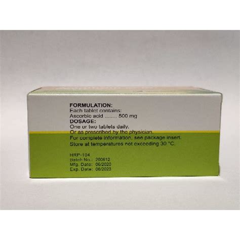 Cevit Ascorbic Acid 500mg Box Of 100 Tablets Shopee Philippines
