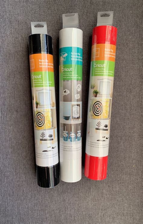 Cricut Vinyl On Mercari Cricut Vinyl Window Clings Vinyl