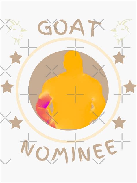 Goat Nominee Sticker By Odfromcg Redbubble