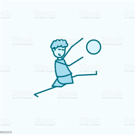 공 필드 개요 아이콘으로 축구 선수입니다 축구 선수 아이콘의 요소입니다 웹사이트 디자인 및 개발 응용 프로그램 개발에 대 한 얇은 라인 아이콘 프리미엄 아이콘 경쟁에 대한