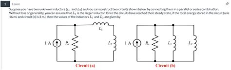 Solved Electrical Engineering Inductors And Circuit Solved Electrical Engineering Inductors And Circuit