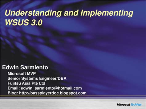 Ppt Understanding And Implementing Wsus 3 0 Powerpoint Presentation