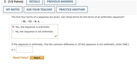 Solved The First Four Terms Of A Sequence Are Given Can Chegg