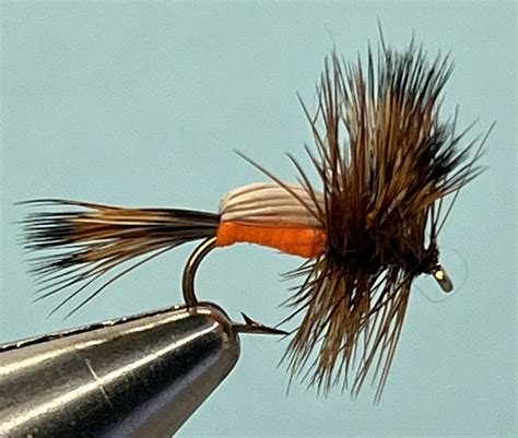 hot orange humpy on line fly tying magazine and fly tying catalog