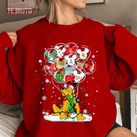 Angry Pluto And Christmas Balloon Disney New Year Unisex Sweatshirt