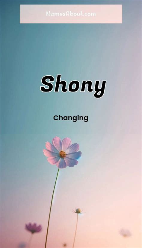 Shony Name Meaning And Origins Nicknames Sibling Ideas