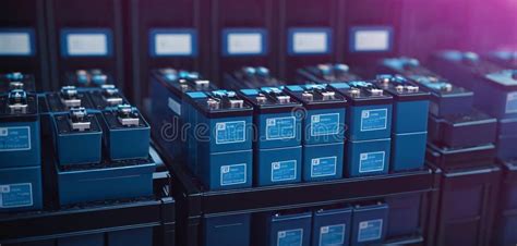 Image Of A Battery Energy Storage System Consisting Of Several Lithium Battery Modules Place