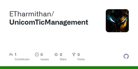 GitHub ETharmithan UnicomTicManagement