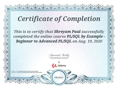 Udemy Learningeveryday Selflearning Plsql Thankyou Udemycourses Learning Shreyam Paul