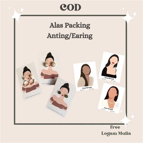 Jual Alas Packing Anting Earing Cod Free Ongkir Custom Racun Shopee Shopee Indonesia