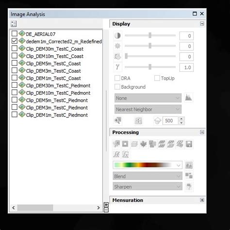 ArcMap Image Analysis Window Functionality Is Grayed Out Geographic Information Systems