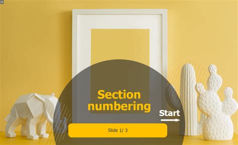 Automated Numbering For Sections ELearning