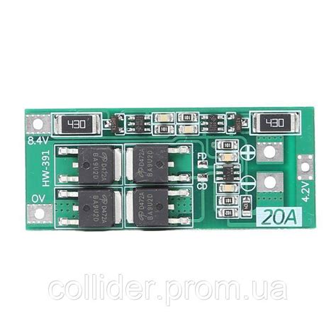 Bms 2s 20a с балансиром схема подключения