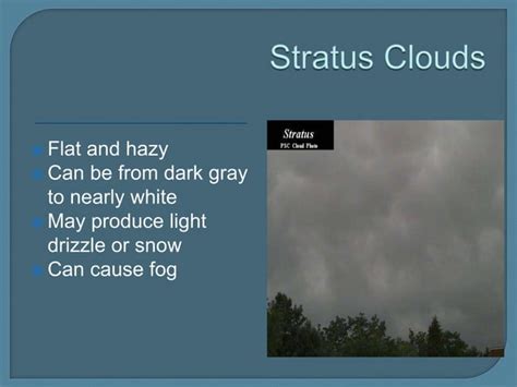 Classifying Different Types Of Clouds Ppt