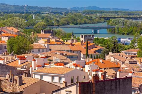 Premium Photo Aerial View To Old Town From Avignon Cathedral Avignon