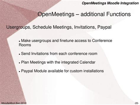 openmeetings moodle integration ppt download