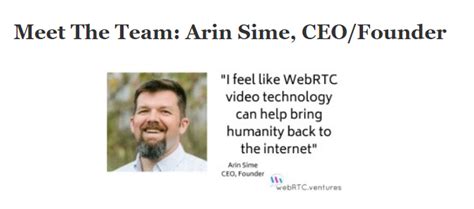 Meet The Team Arin Sime Ceo And Founder