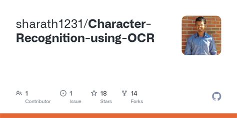 GitHub Sharath Character Recognition Using OCR