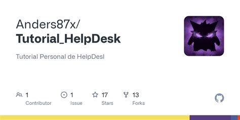 GitHub Anders87x Tutorial HelpDesk Tutorial Personal De HelpDesl