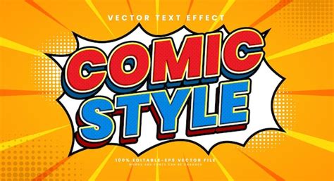 Premium Vector Comic Style Editable Vector Text Effect Cartoon Style Effect