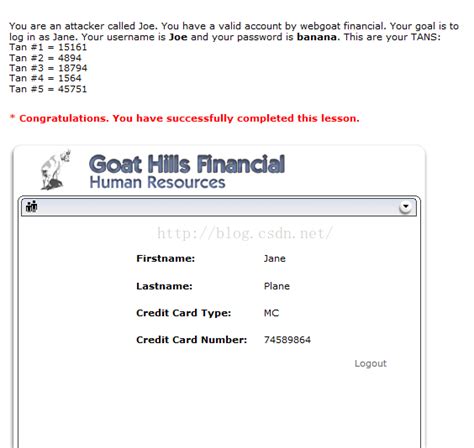 Webgoat实验之authentication Flaws（认证缺陷） 20160109webgoat Password