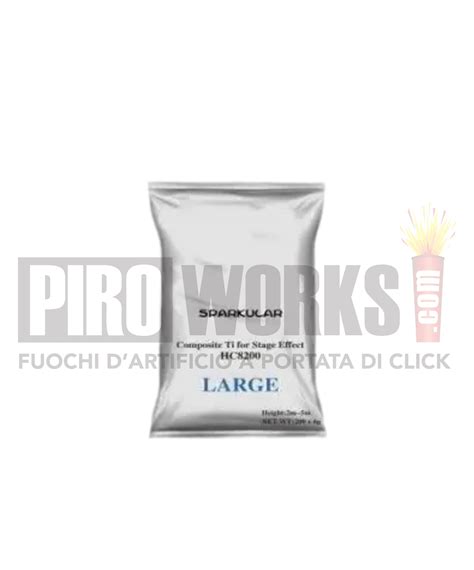 Polvere Titanio Per Fontane Sparkular Indoor 200 Gr Piroworks
