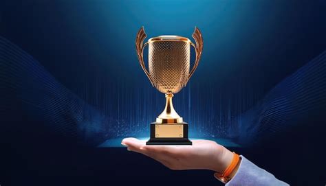 Winners Cup And Best In Class Trophy Award Digital Background For