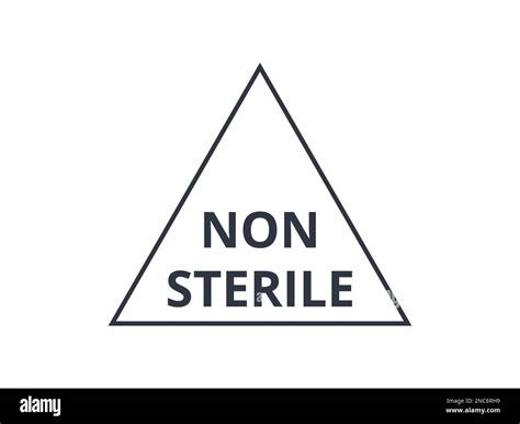 Symbol For Non Sterile Medical Devices Concept Of Packaging And