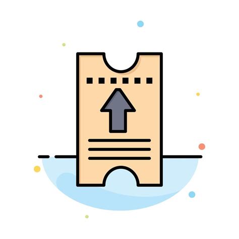 Ticket Pass Hotel Arrow Abstract Flat Color Icon Template 13550103 Vector Art At Vecteezy