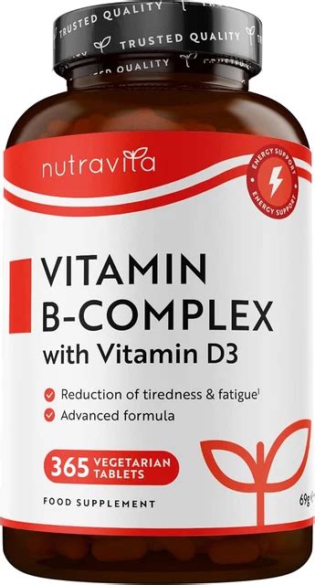 Vitamin B Complex High Potency 1 Full Year Supply 8 Vitamins £19 33