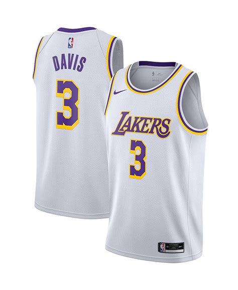 Nike Mens Anthony Davis White Los Angeles Lakers 202021 Swingman
