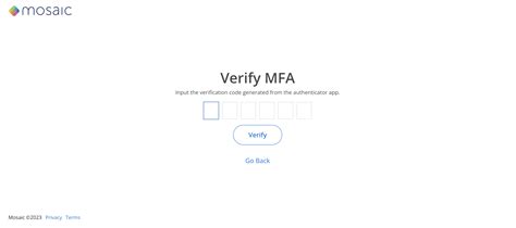Multi Factor Authentication MFA Mosaic