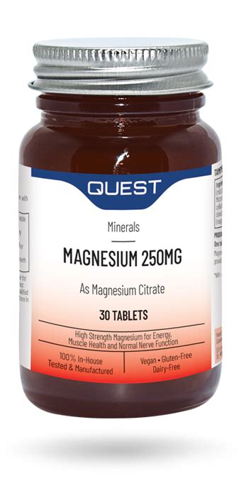 Magnesium 250mg - Quest Nutra Pharma
