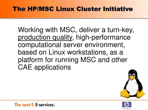 Ppt Linux Clusters As An Mscnastran High Performance Computing