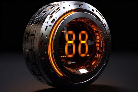 Premium AI Image A Digital Clock With The Number On It